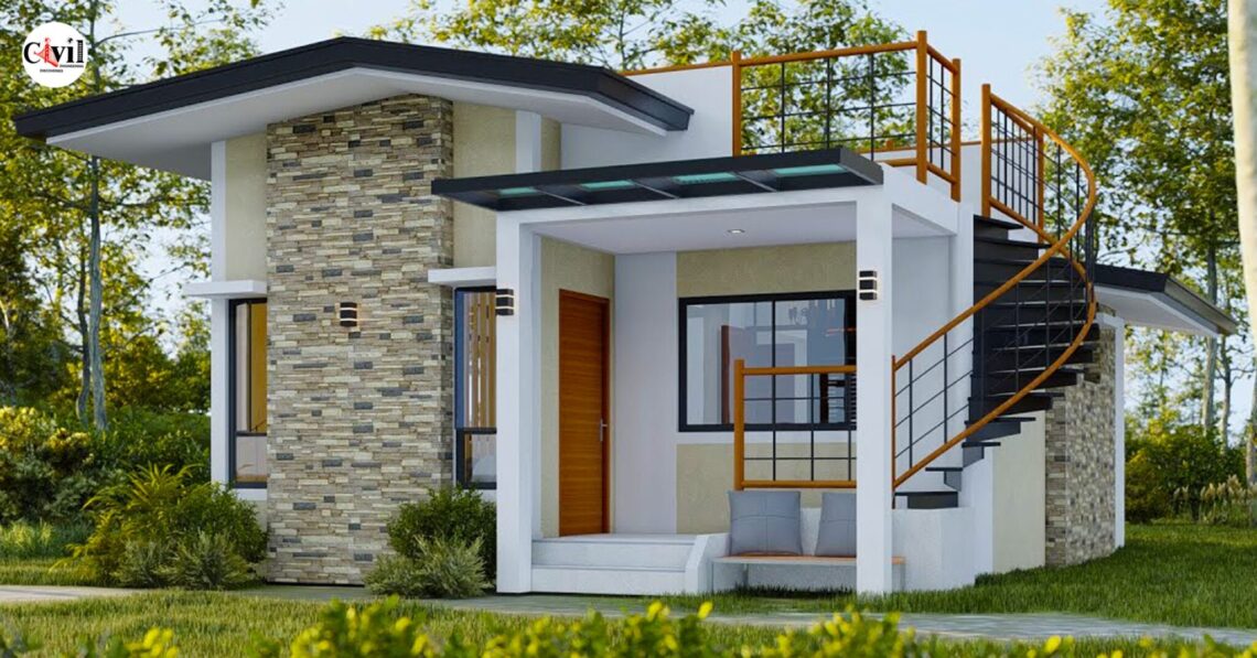 Small House Design in 90.7 Sqm with Functional Roof Deck (Design with ...