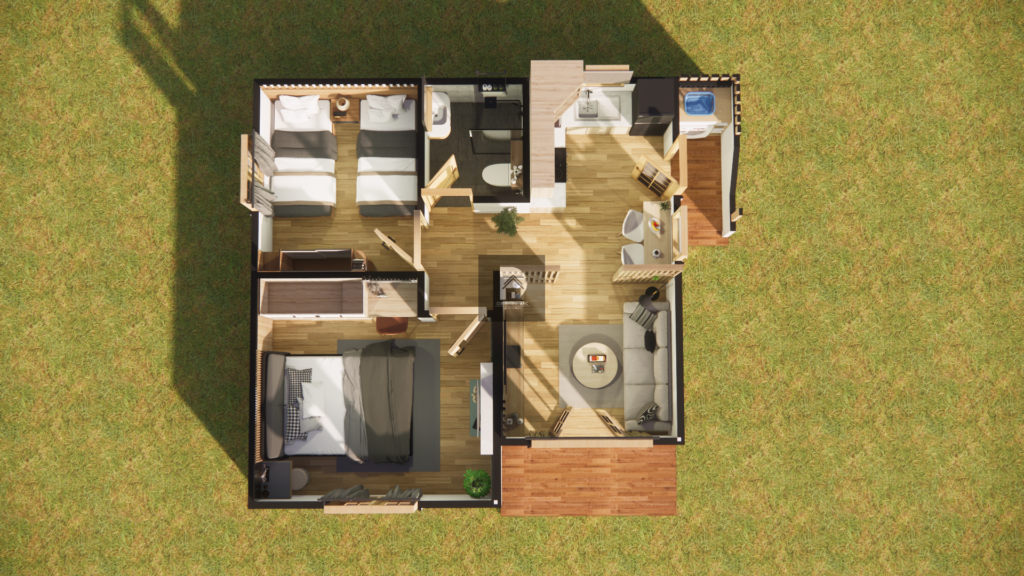 Maximizing Space and Comfort in a 49 Square Meter House with 2 Bedrooms ...